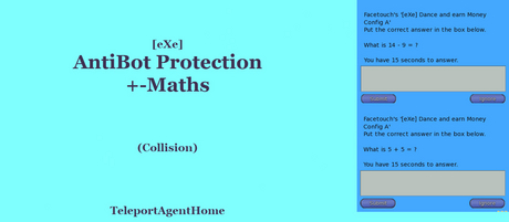 Second Life Marketplace - [eXe] AntiBot math mixed (Collision) anti bot anti-bot secutity sctipt ...